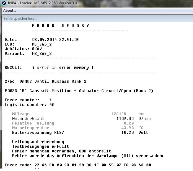 [HELP]CEL on for P0023 error code | BMW M5 Forum and M6 Forums